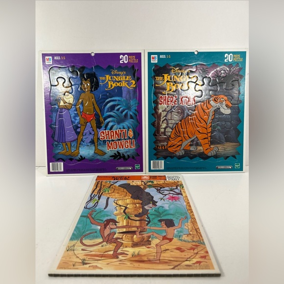 hasbro/ golden | Games | Lot Of 3 Children Press Puzzles Disneys The ...